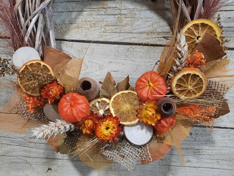 Les couronnes d’automne s’invite à la maison